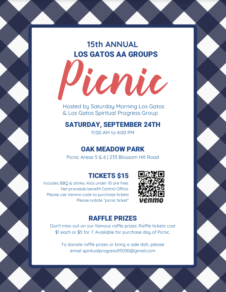 15th Annual Los Gatos AA Groups Picnic - Santa Clara County Fellowship ...