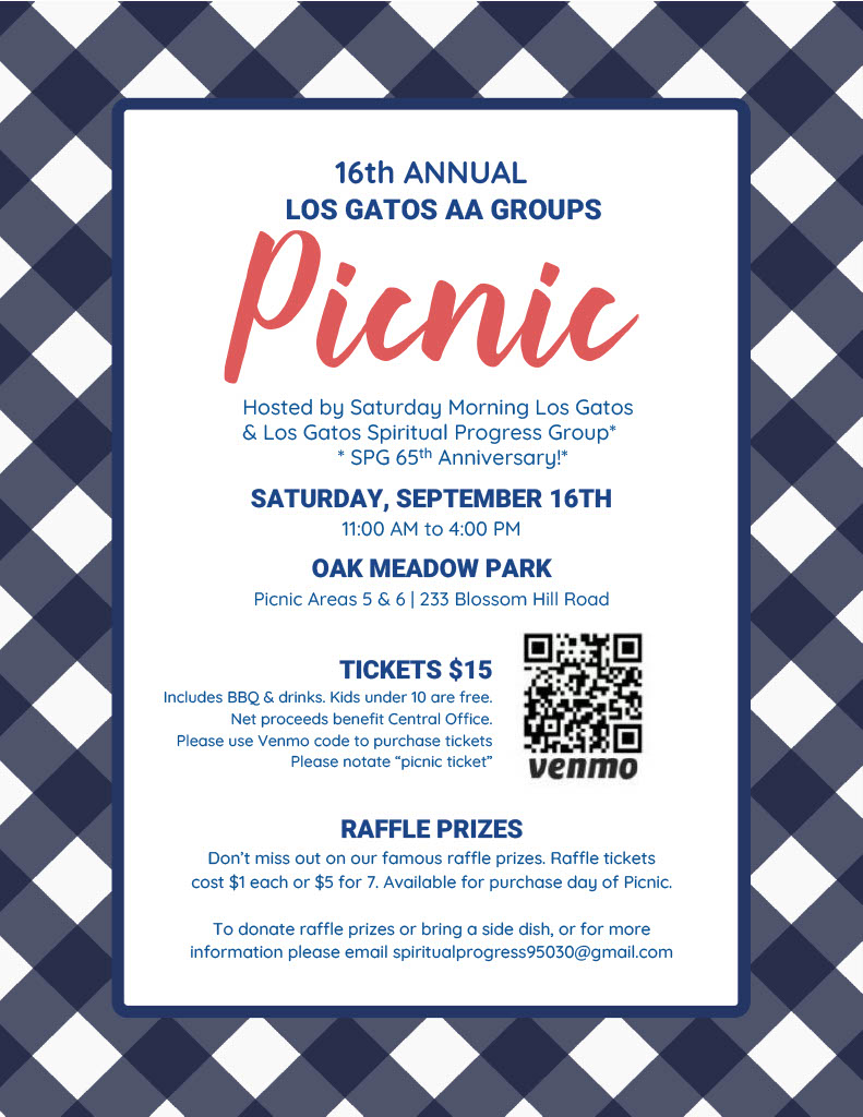 16th Annual Los Gatos AA Groups Picnic - Santa Clara County Fellowship ...