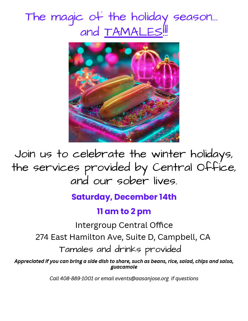 11th Annual Tamale Party - Santa Clara County Fellowship of Alcoholics ...